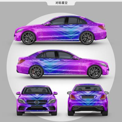 China Symmetrische van de de Autoomslag van de Ster Digitale Druk Vinyl Vrije de Filmbel van pvc Te koop