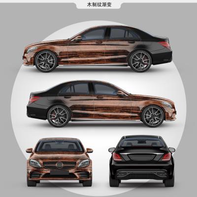 China Houten van de de Kleuren Veranderende Auto van de Korrelgradatie Digitale de Omslag105micron Dikte Te koop
