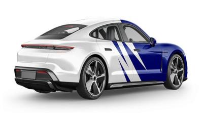 Cina Linee blu e bianche bolla smontabile della colla del vinile dell'involucro dell'automobile della stampa di Digital libera in vendita