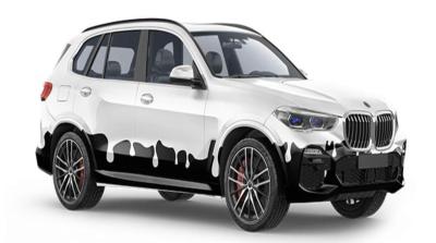 Cina Bolla di progettazione del vinile dell'involucro dell'automobile della stampa di Digital della mucca nuova libera in vendita
