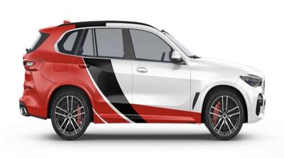 China De drie-kleur stroomlijnt Digitale van het de Omslag Vinyl Nationale Ontwerp van de Drukauto de Autofilm van pvc Te koop