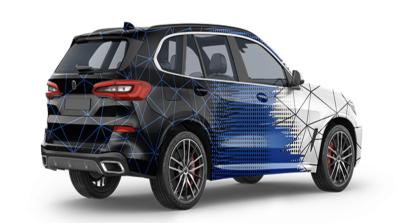 Cina Stampa solvente di Eco del quadrilatero di Matte Car Vinyl Wrap del film polimerico in tricromia del PVC in vendita