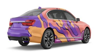 Cina La porpora ed il rosa migliorano la dimensione del rotolo di film dell'involucro dell'automobile del vinile di lucentezza 1.52*60m multicolore in vendita