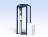 China Galvanized Temperature Measuring Atomizing Disinfection Door for sale