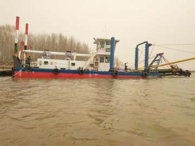 China 1.2m Draft sand dredging machine voor Lake Work Site Customization Accepted Te koop