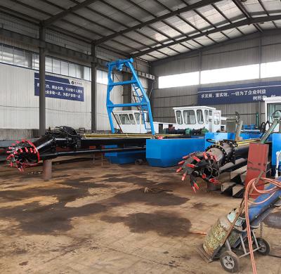 Китай Настраиваемая речная песчаная дноуглубительная машина Синий цвет Для дноуглубительных работ в любом водоеме продается