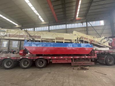 China Fully Automatic River Mowing Boat Harvests Duckweed And Digs 1.2 Meters Deep for sale