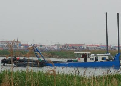 China Diesel 150cbm/H Blue Color Cutter Head Dredge / 16kw River Dredging Machine for sale