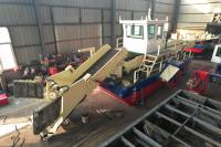 China High Performance Small River Cleaning Boat Wheel Driven for sale
