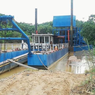 China 150T 14 polegadas Vietnam River Dredge Equipamento de mineração de ouro tem uma capacidade de processamento por hora de 200 metros cúbicos for sale