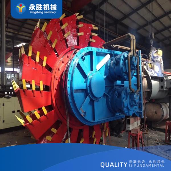 Quality Large Bucket Wheel River Sand Dredging Machine Equipped With 18inch Mud Dredger Ship for sale