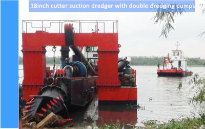 China 15 metros de profundidad de dragado Río de arena de succión Equipo de dragado Buque 43.5 Con distancia de descarga 1.5 Km en venta