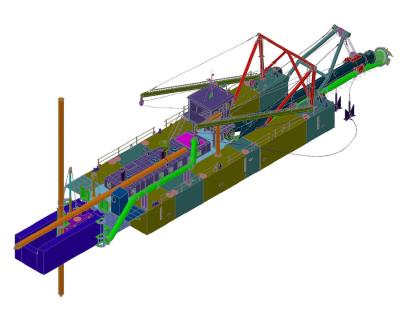 중국 컷어 수직 드래거 14m 드래거 깊이와 50kw 발전기 세트 판매용