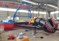 China High-Performance Cutter Suction Dredger with a red color for Versatile Sand Mining for sale