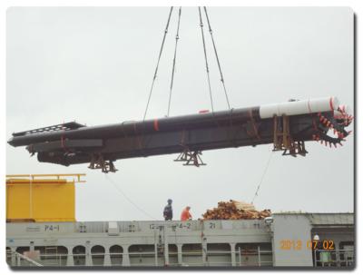 Cina 1050 metri cubi all'ora attrezzature per dragaglie / attrezzature per dragaglie ad aspirazione per uso marittimo in vendita