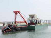 China 14 m Dredging depth 1400 cbm/h Solid Sand Cutter Suction Dredger for Compacted Soils Dredging for sale