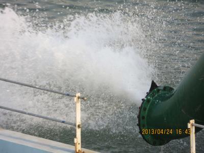 中国 14 m 掘削深さ 1400 cbm/h 固体砂切断器 圧縮土壌のための吸い掘削機 掘削 販売のため