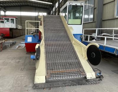 China 12 kubieke capaciteit meer onkruidmachin voor rivier waterweed Reed Harvester Te koop