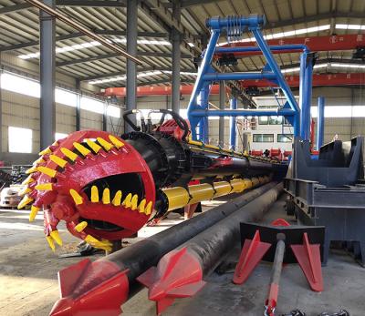 China Indonésia 14 polegadas 300m3/h cortador hidráulico de sucção dragadora para mina de estanho rejeitos lago recuperação for sale