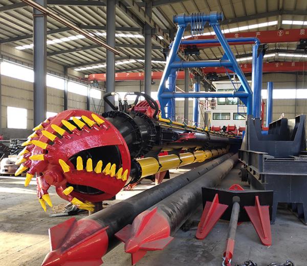 Malaysia 14 inch 300m3/h sand cutter suction dredger for river sand pumping