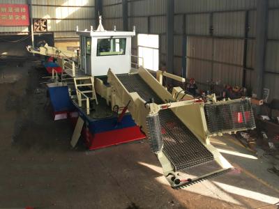 China 105kw Power Hull Size 9.6m*3.6m*1.2m Innovative Three-Stage Design Aquatic Weed Harvester For Easy Operation for sale