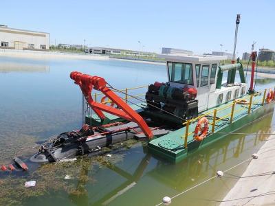 China Spud Carriage Equipped 8 inch 80-100 Cubic Meter/Hour Solid Sand or Mud Cutter Suction Sand Dredger for Sand Dredging Deepening and Channel Digging for sale