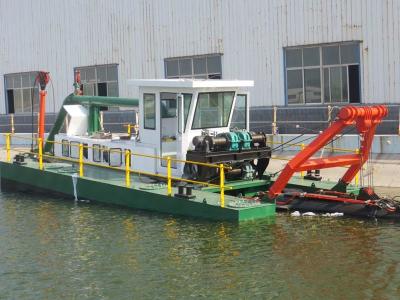 China Spud Carriage Equipped 8 inch 80-100 Cubic Meter/Hour Solid Sand or Mud Cutter Suction Sand Dredger for Sand Dredging Deepening and Channel Digging for sale