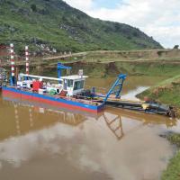 China Diesel Engine Sand Cutter Suction Dredger For River Mud for sale