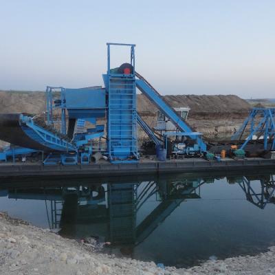 China Hoog efficiënte rivier goud baggermachine te koop Te koop
