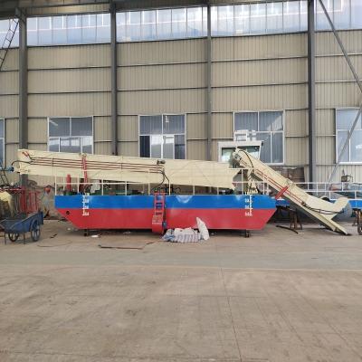 China Automatic Lake Weed Cutter Machine River Weed Cleaning Machine With Walking Style Paddle Wheel for sale