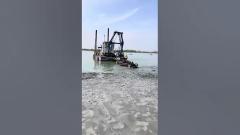 Diesel Engine Sand 350mm Cutter Suction Dredger For River Mud