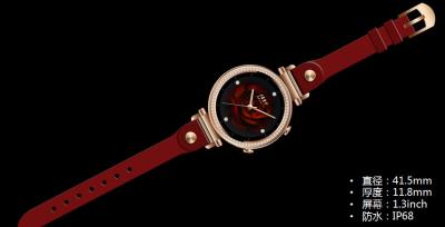 Cina Smart Watch del monitoraggio di salute dello schermo del giro di IP68 BT5.0 per le donne in vendita
