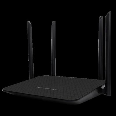 中国 1800Mbps 2.4g 5.8Gの無線旅程モジュールの防火壁のルーターによってワイヤーで縛られるネットワーク・コネクションの無線電信の黒 販売のため