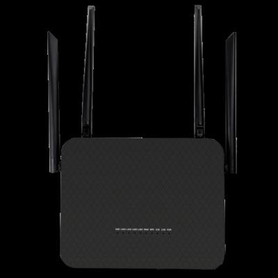 中国 1800Mbps 2.4g 5.8Gの無線旅程モジュールの防火壁のルーターによってワイヤーで縛られるネットワーク・コネクションの無線電信の黒 販売のため