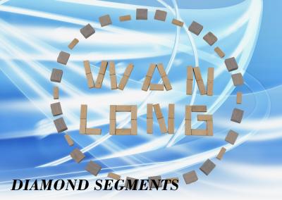 China WANLONG fein diamond segment saw blade and diamond cutting segments for stone tile and stone slate cutting and grinding for sale