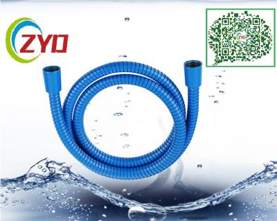 China Stainless Steel Double Buckle Extra Long Shower Head Hose Bathroom Handheld Metal Chrome Flexible Shower Hose for sale