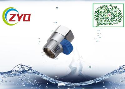China 1 / 2M * 1 / 2F Shower Head Diverter , Chrome Finish Faucet Diverter Valve for sale