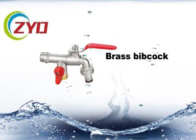 China Two Handle Bibcock Taps For Washing Machine Wall Mounted Installation for sale