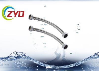 China 40cm Long 304 Metal High Temperature Pex Inner Tube Flexible Braided Knitted Hose For Sink Basin Faucet for sale