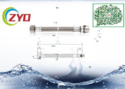 China 16 Inch Female Straight Thread Sink Tap Connector Hose For Toilet Water Heater for sale