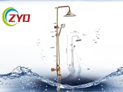 China Brass Bathroom Shower Sets With Adjustable Shower Hand Holder Mounted for sale