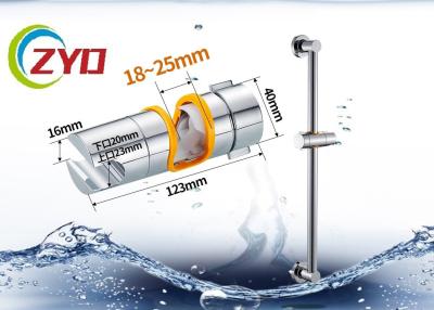 China Aluminum Shelf Bathroom Shower Sets Shower Head With Handheld Slide Bar Free Punching for sale