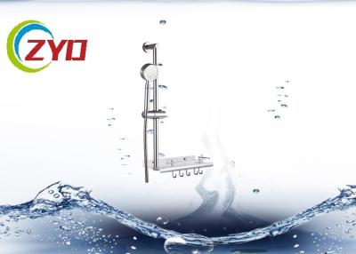 China Silver Bathroom Shower Aluminuim Tube Chrome Plated Finish Surface for sale