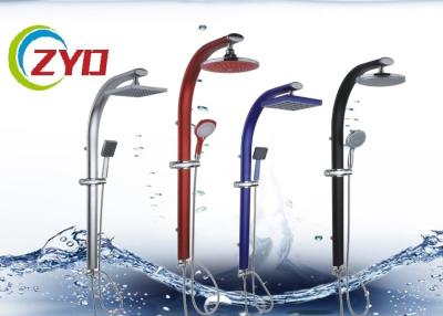 China Stainless Steel Bathroom Shower Sets Rainfall Shower Head Sliding Rail Kit for sale