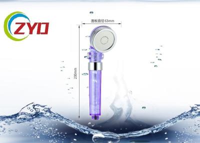 China PC Blue Color Three Function Bathroom Shower SPA Rainfall Jetting Massage Handheld Water Saving Head Hand Shower for sale