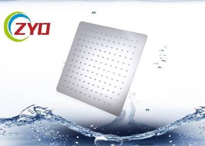 China 12 Inch Solid Square Ultra Thin Brushed 304 Stainless Steel Waterfall Shower Head for sale