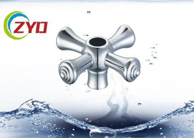 China CE Tap Faucet Accessories Chrome Cross Faucet Handle 1.5Mpa Pressure for sale