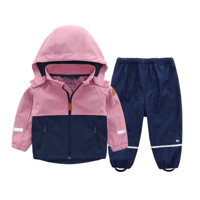 China OEM Customization Kids Boys and girls softshell rain jacket baby boy clothes custom rain jacket for sale