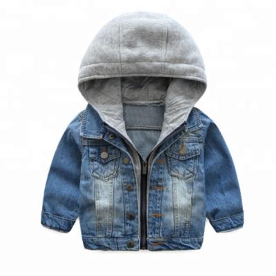 Китай Картина дизайна моды пальто hoodie заплатки мальчика куртки джинсовой ткани моды изготовленных на заказ детей пальто детей OEM продается