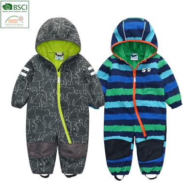 Cina Bodycon dei ragazzi e delle ragazze dei bambini di personalizzazione dell'OEM e pagliaccetti della tuta e camice antivento del softshell in vendita